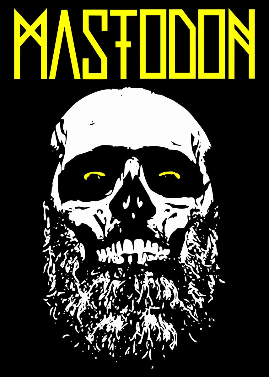 'Mastodon Metal' Poster, picture, metal print, paint by Red Veles ...