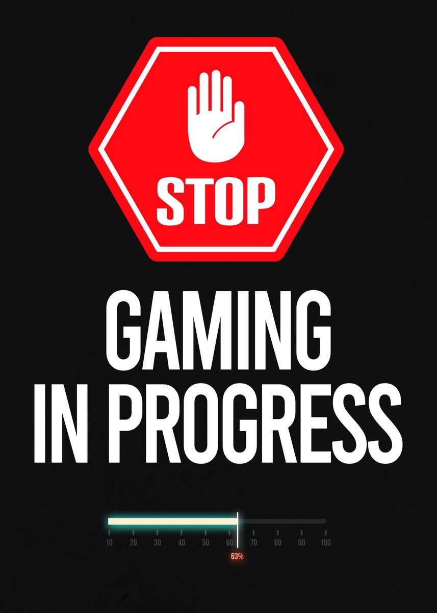 'Gaming In Progress' Poster by Conceptual Photography | Displate