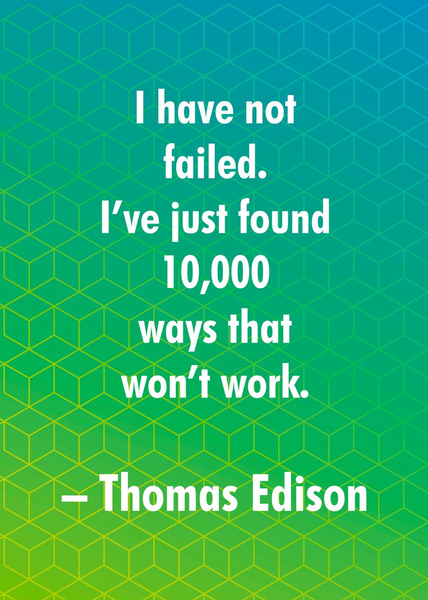 'Thomas Edison' Poster, picture, metal print, paint by Reflection ...