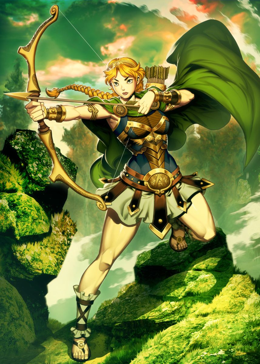 'Artemis Armour Version ' Poster, picture, metal print, paint by ...