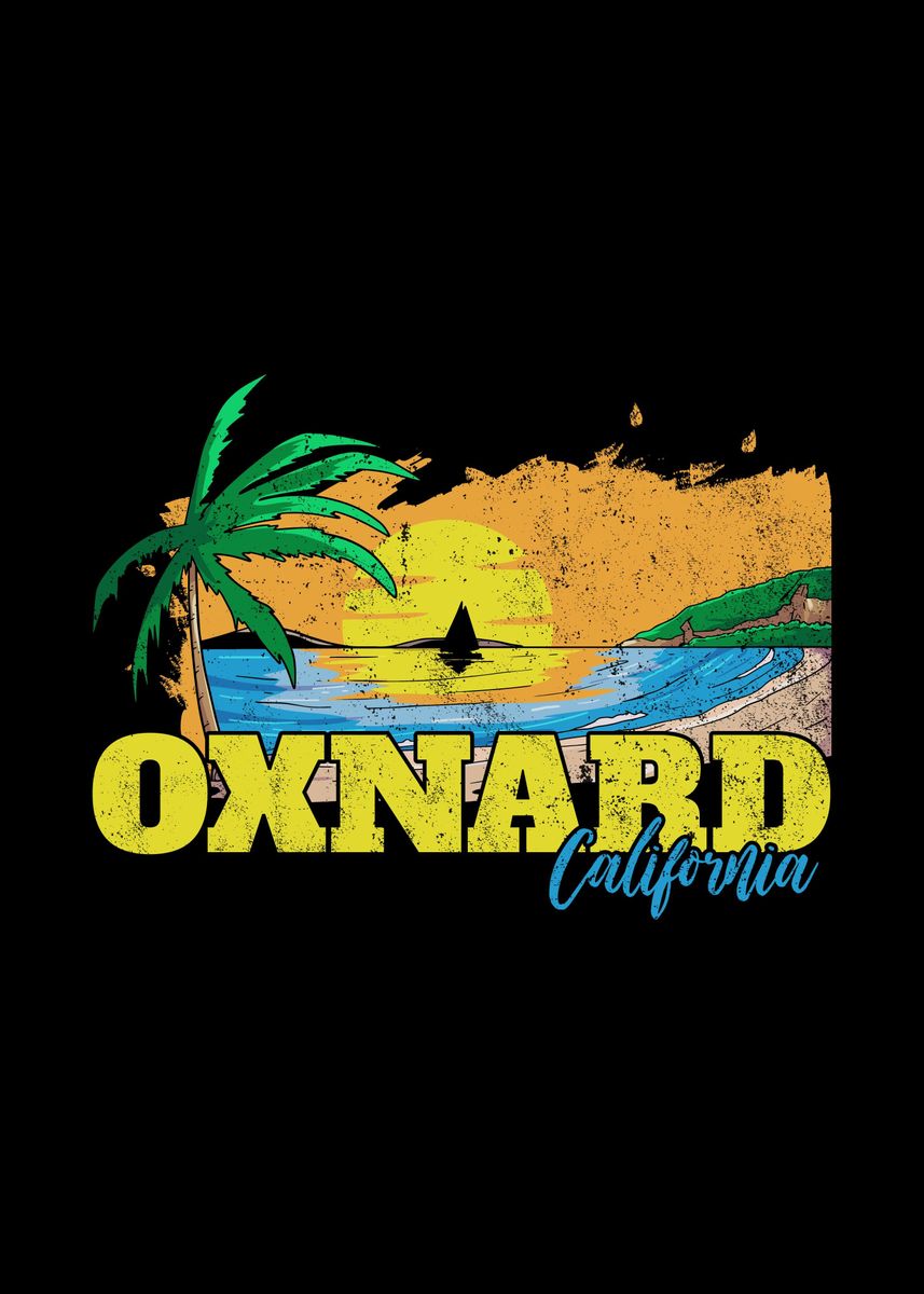 'Oxnard California Vacation' Poster by Mealla | Displate