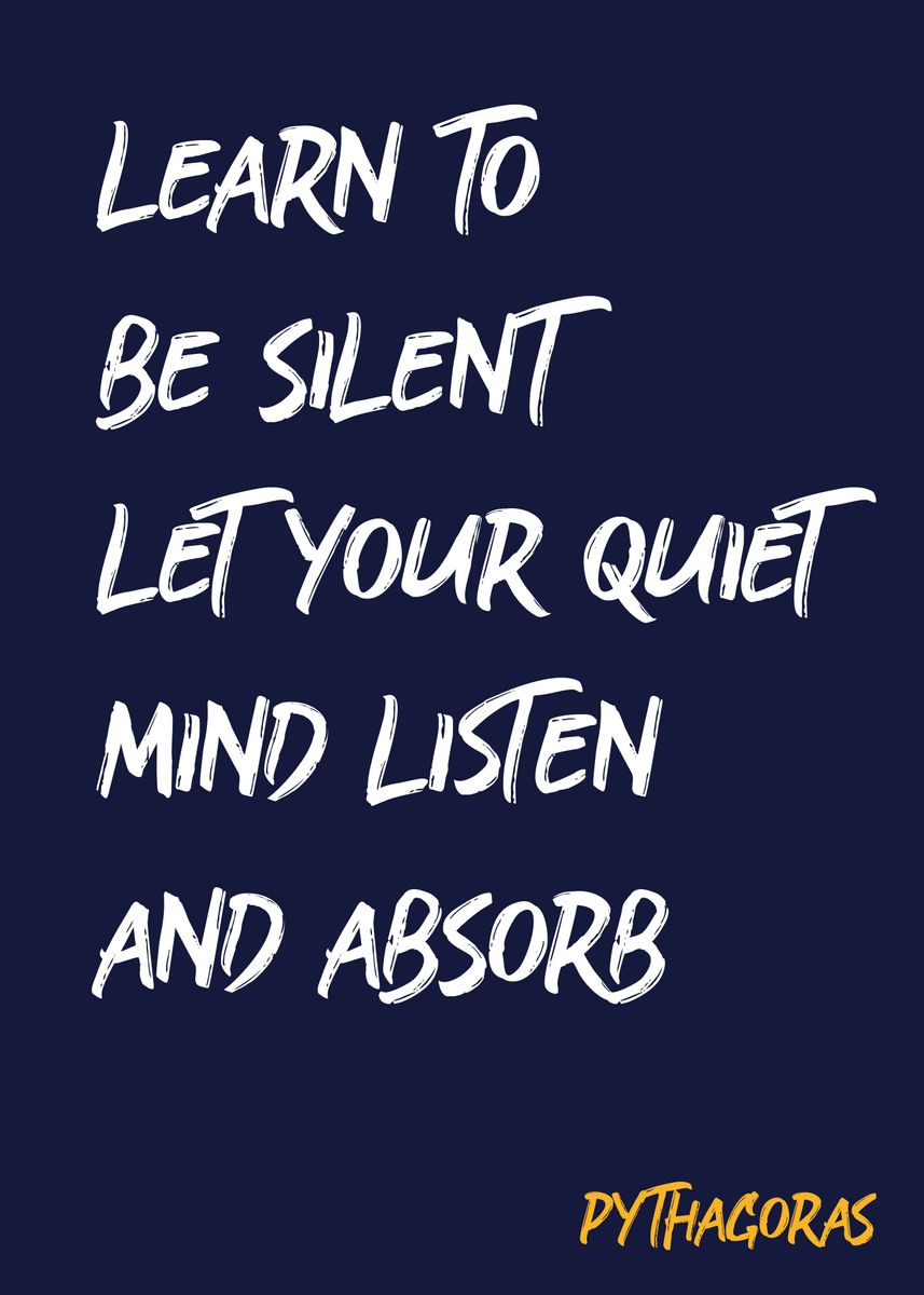 'PYTHAGORAS Quote' Poster, picture, metal print, paint by Dalton Joyce ...