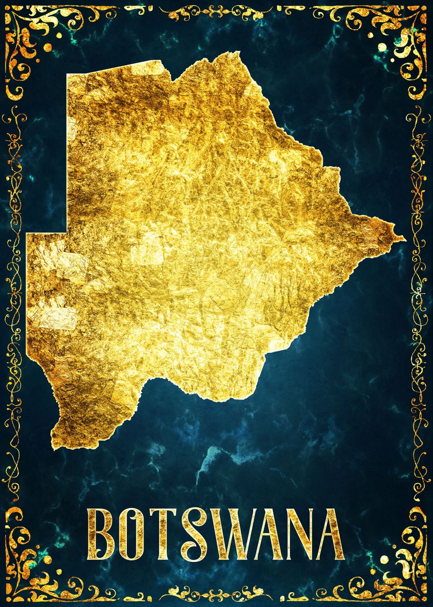 'botswana Gaborone' Poster by SplashDesign | Displate