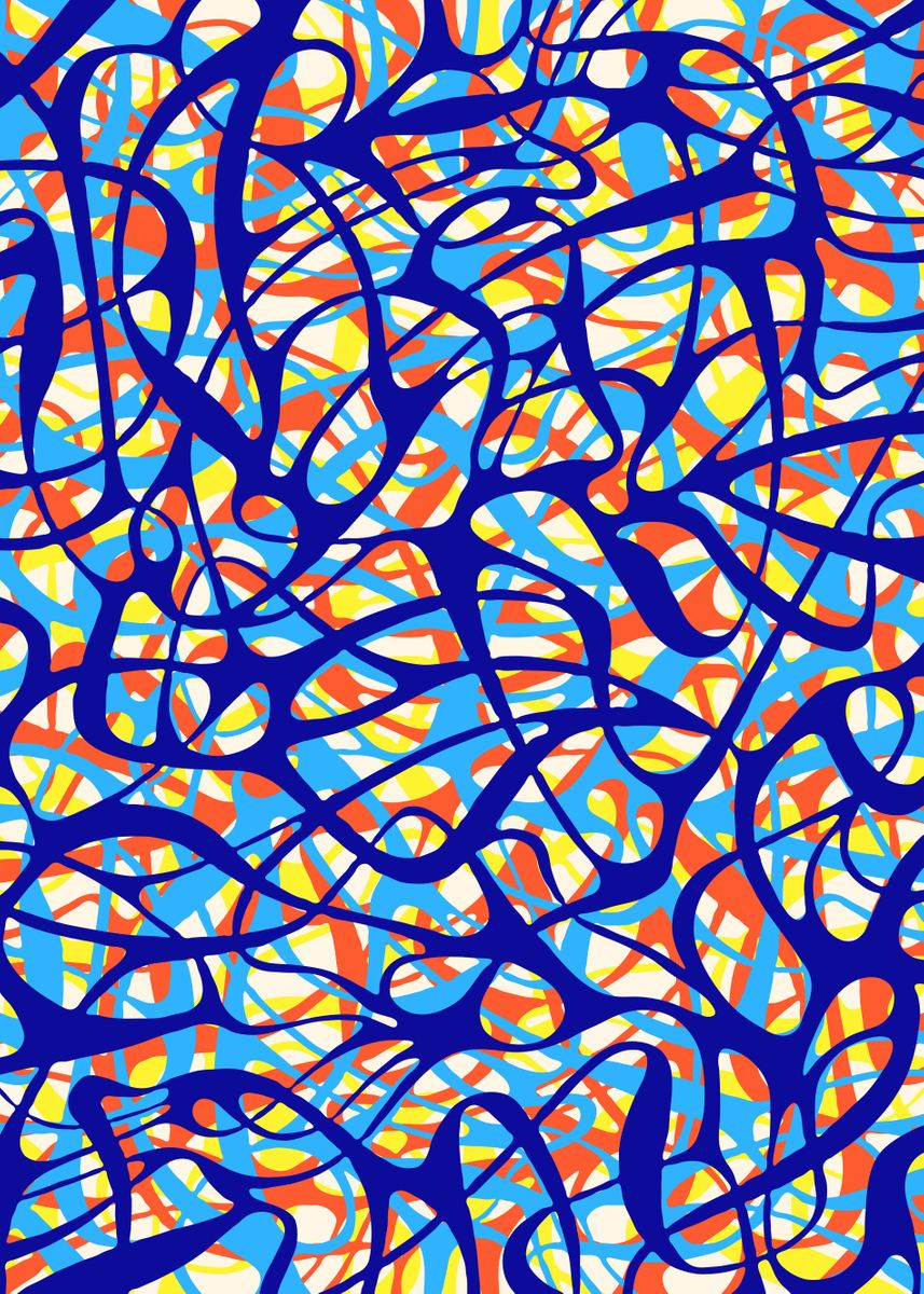 'Expressionist A' Poster by Vitor Costa | Displate