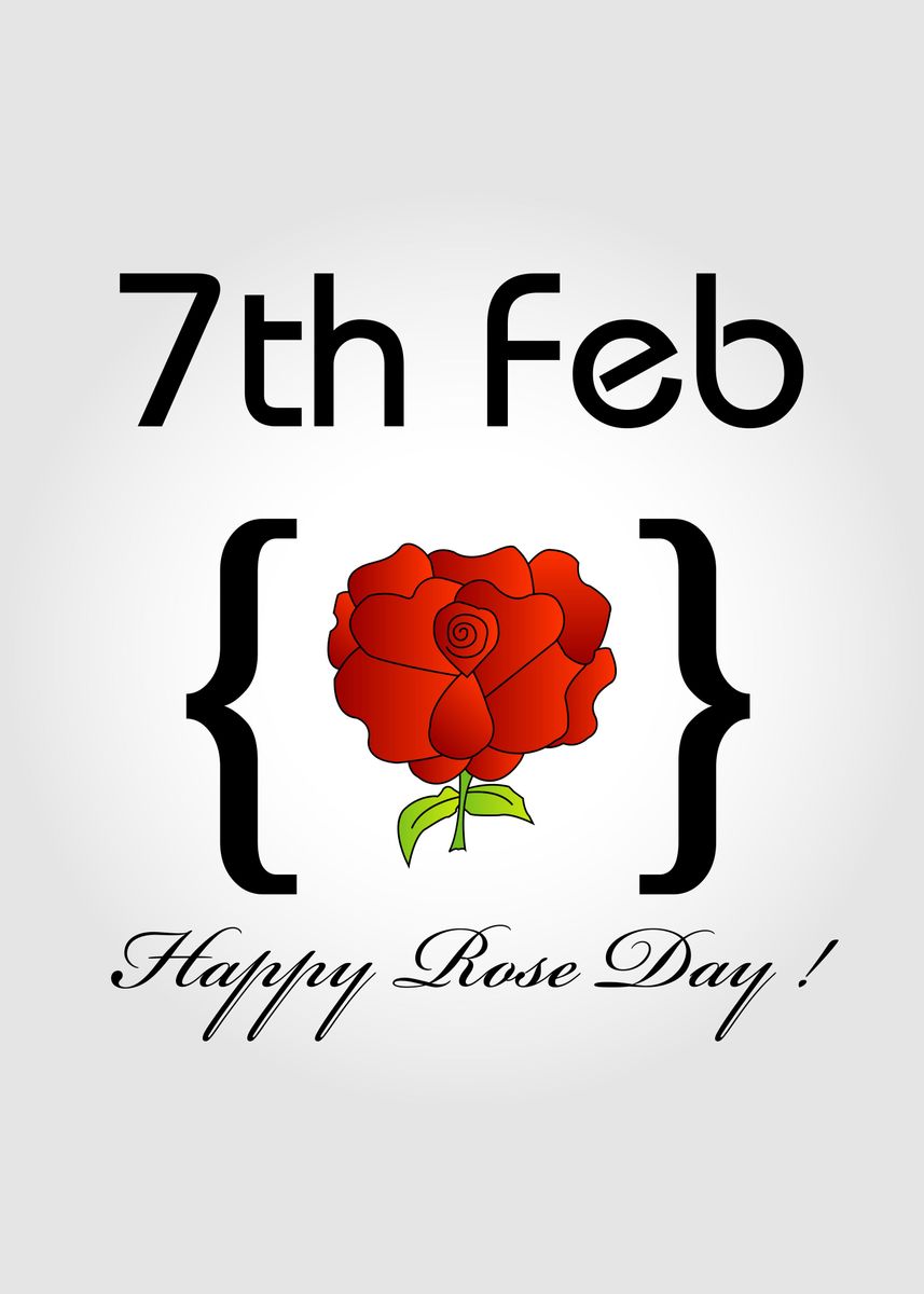 '7th Feb rose day' Poster by Shawlin I | Displate