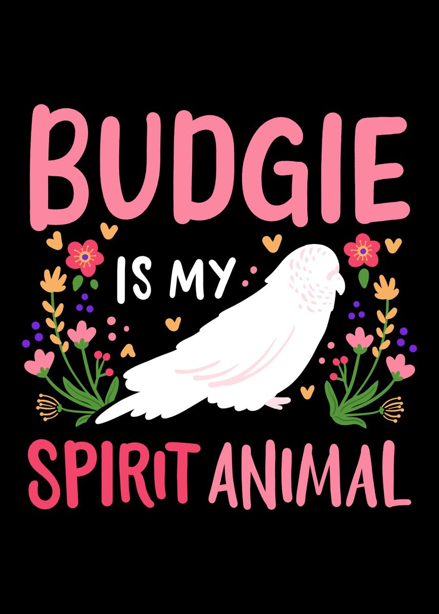 'Budgie Budgerigar Birds Sp' Poster, picture, metal print, paint by ...