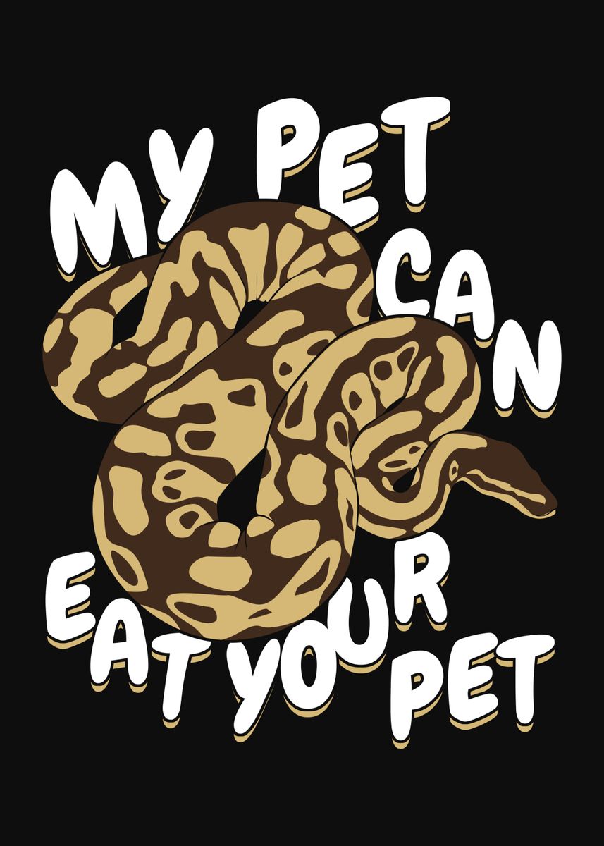 'Python Snake Animal Design' Poster by Marcel Doll | Displate