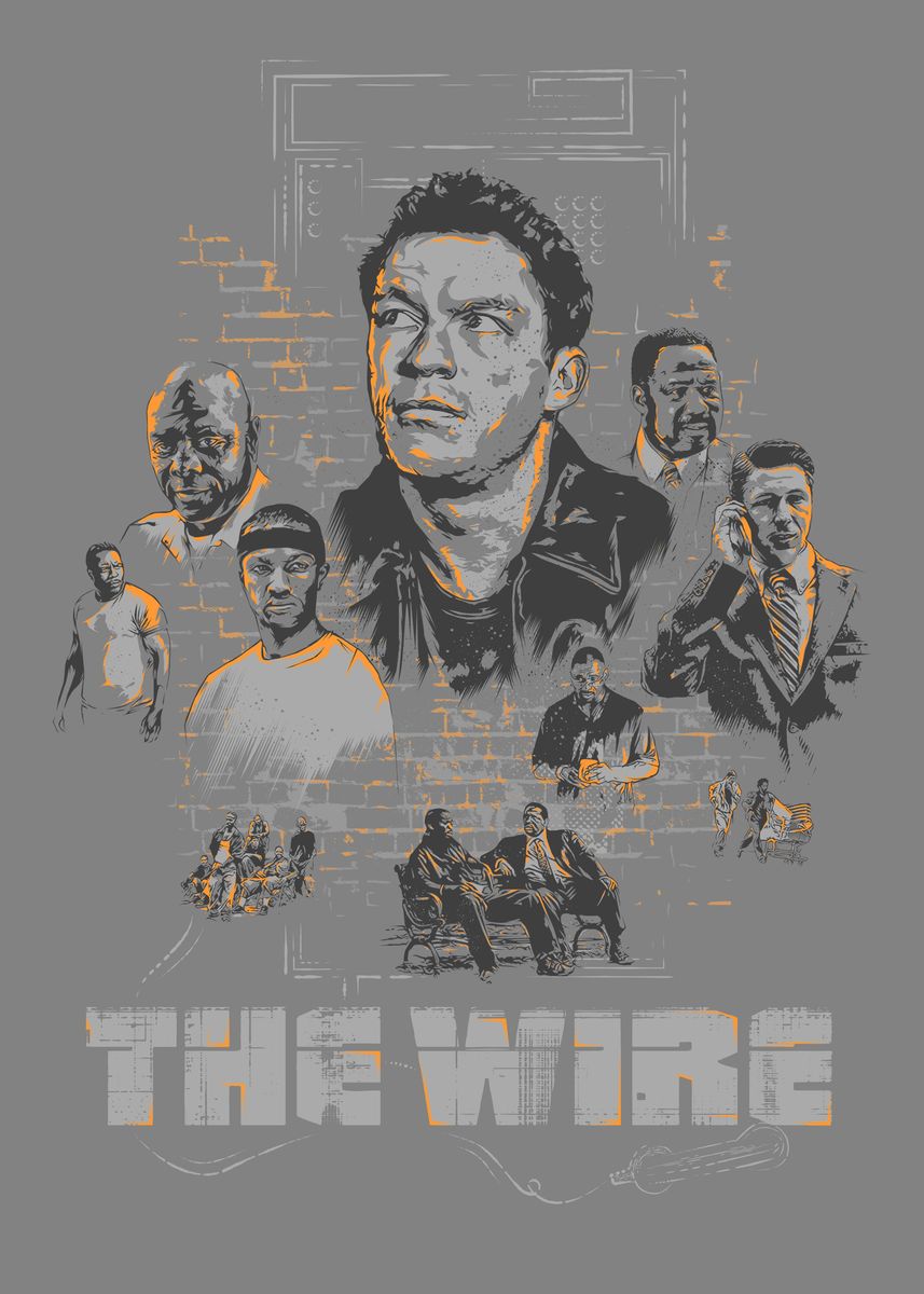 'The Wire Season 3' Poster, picture, metal print, paint by Sorin Ilie ...