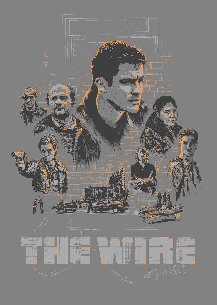 'The Wire Season 2' Poster, picture, metal print, paint by Sorin Ilie ...