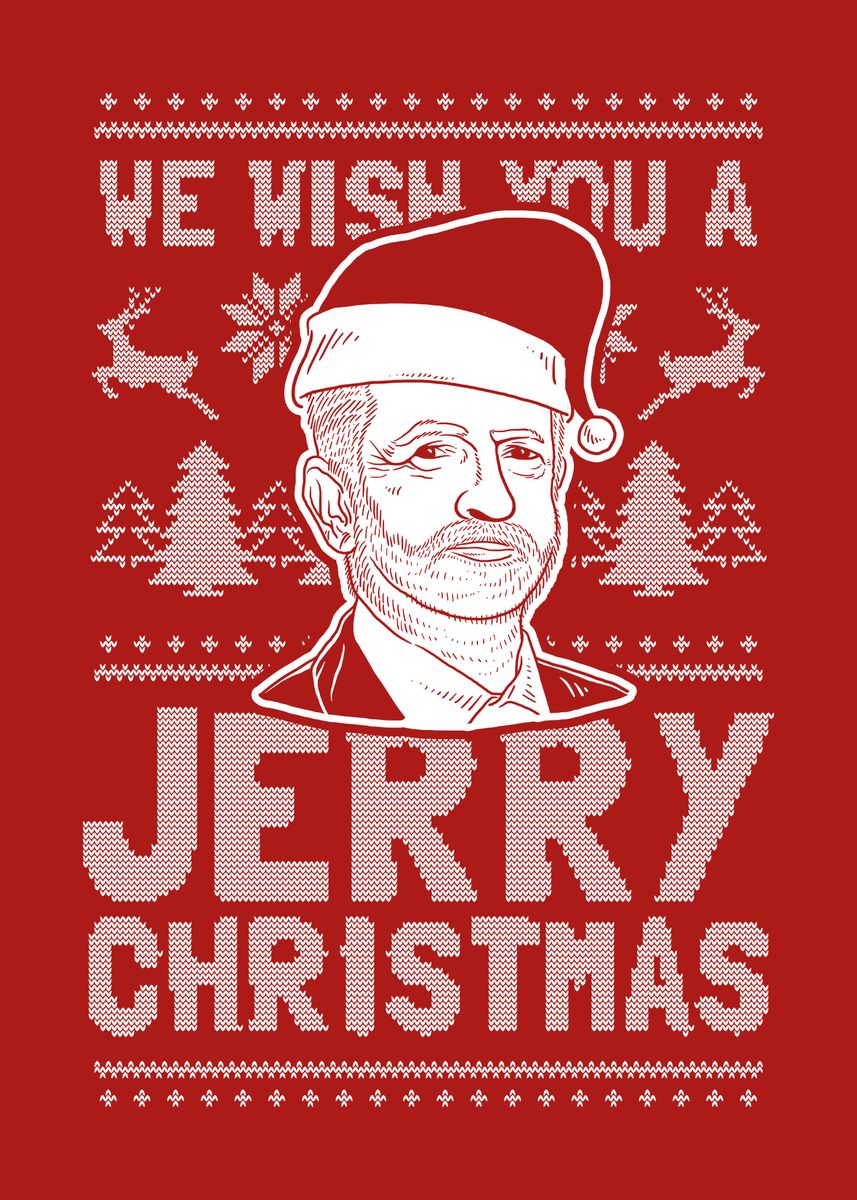 'Jerry Christmas' Poster, picture, metal print, paint by Yipptee | Displate