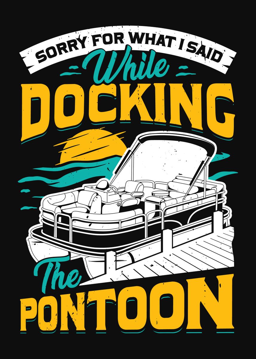 'Pontoon Boat Design' Poster by Marcel Doll | Displate
