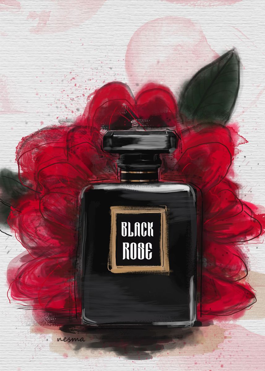 'Black Rose' Poster by nesma ansary | Displate