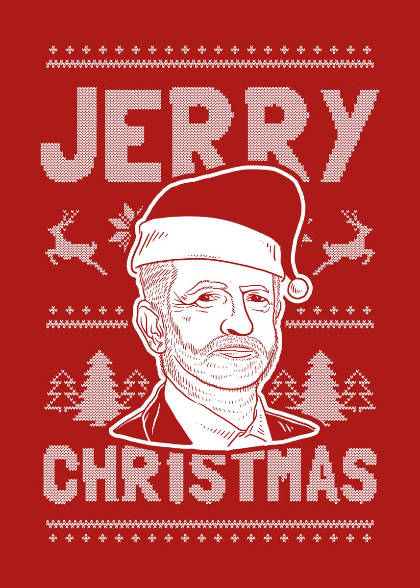 'A Jerry Christmas' Poster, picture, metal print, paint by Yipptee ...