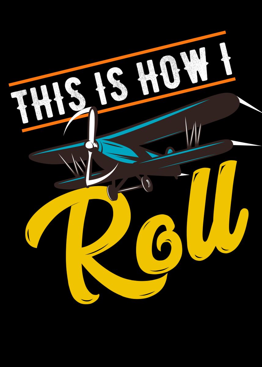 'Pilot Pilot Gifts Aircraft' Poster by Steven Zimmer | Displate