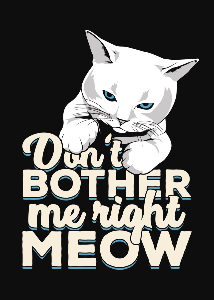 'Funny Cat Design' Poster, picture, metal print, paint by Marcel Doll ...