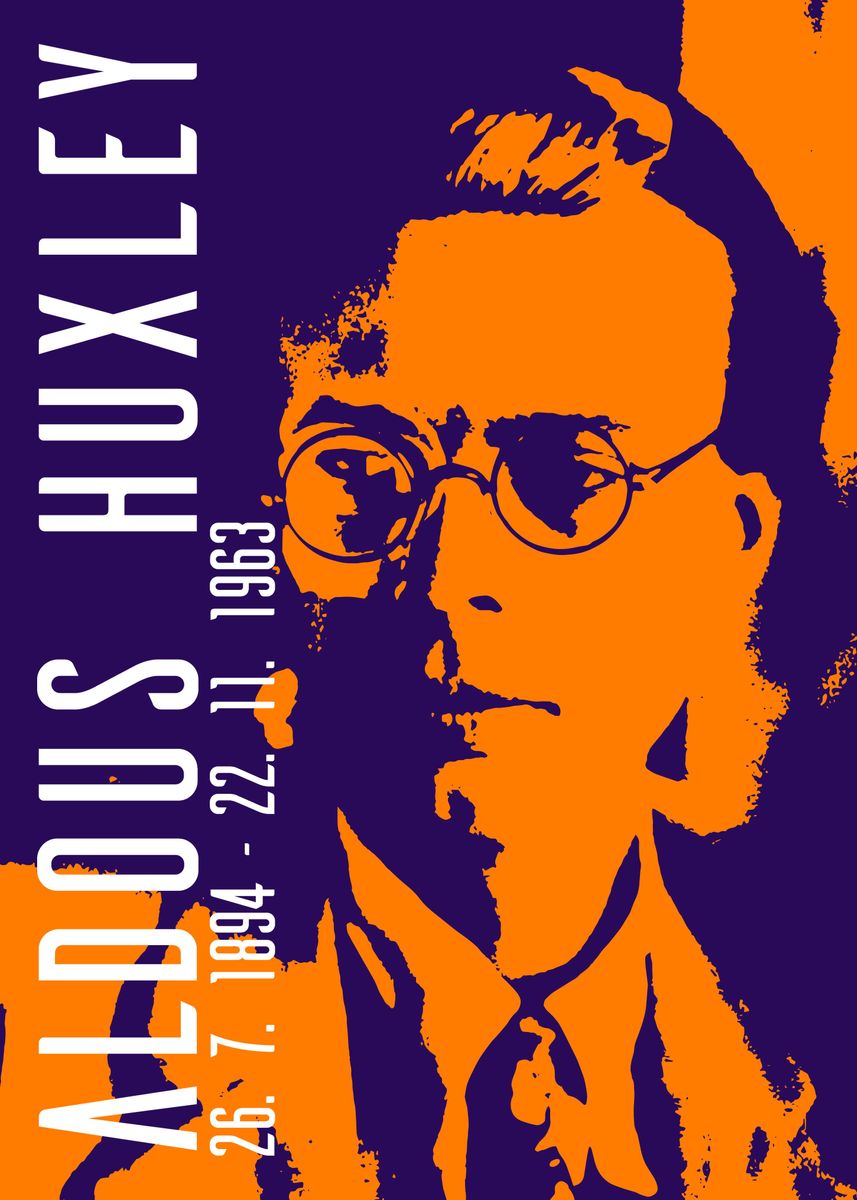 'Aldous Huxley' Poster by Petra Rommelfanger | Displate