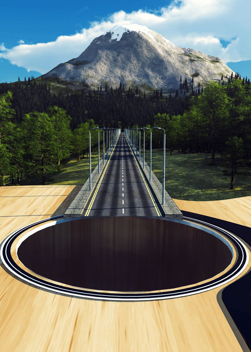 'Music road' Poster by Alberto Andrei Rosu | Displate