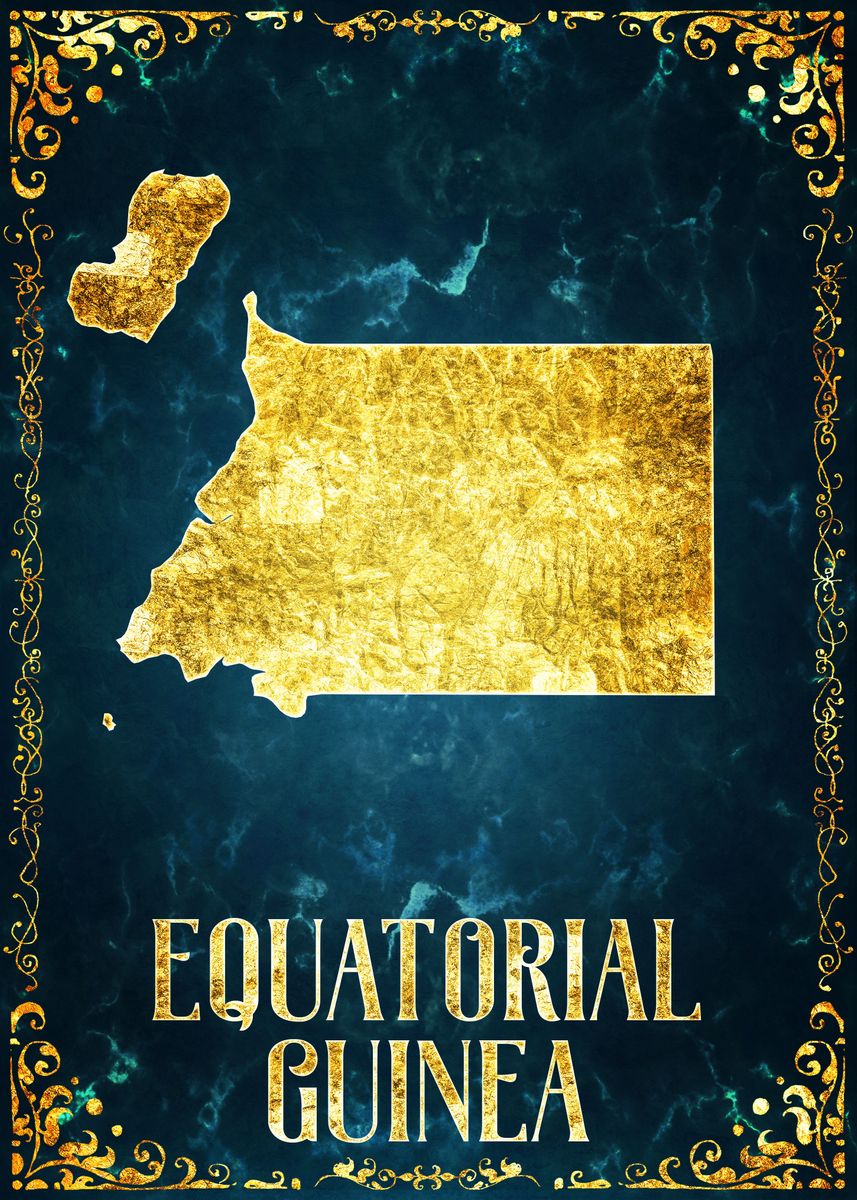'Equatorial Guinea' Poster by SplashDesign | Displate