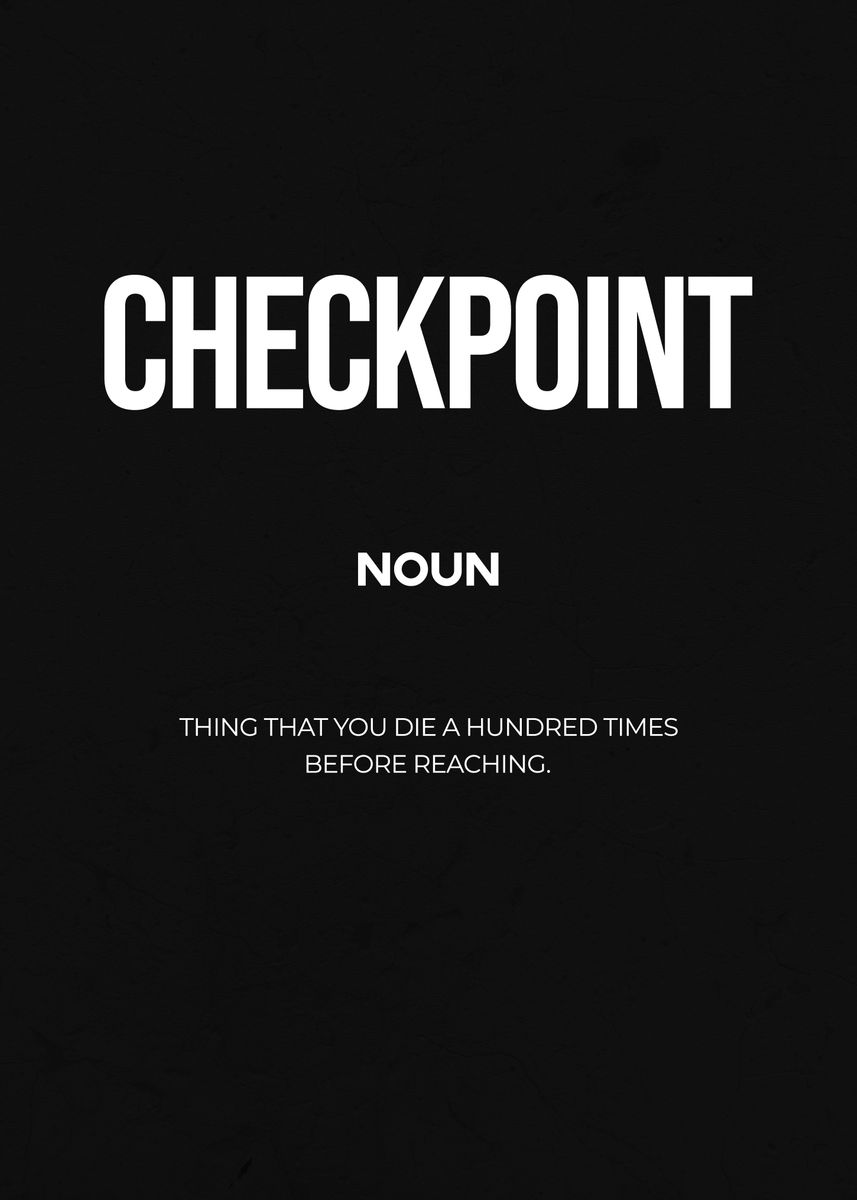 'Checkpoint' Poster, picture, metal print, paint by Conceptual ...