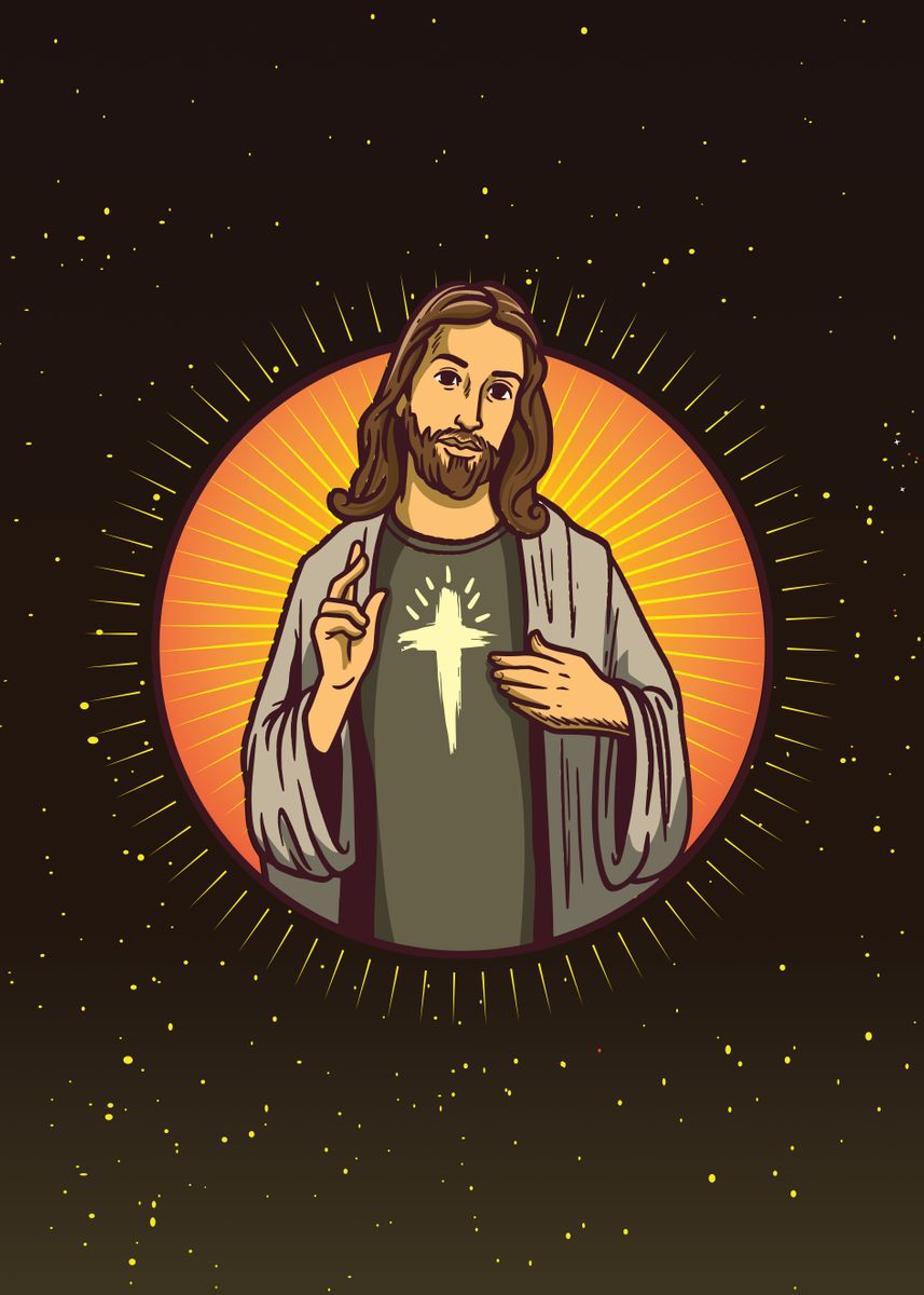 'Jesus Christ' Poster by Reinhard Reschner | Displate