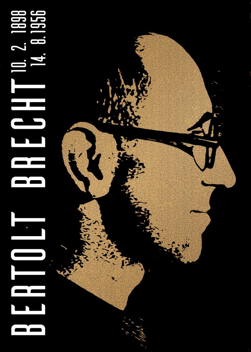'Bertolt Brecht' Poster, picture, metal print, paint by Petra ...