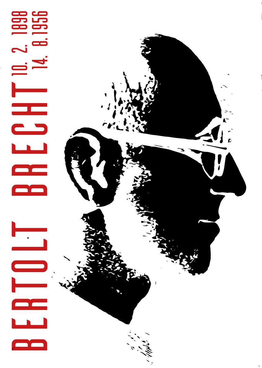 'Bertolt Brecht' Poster, picture, metal print, paint by Petra ...