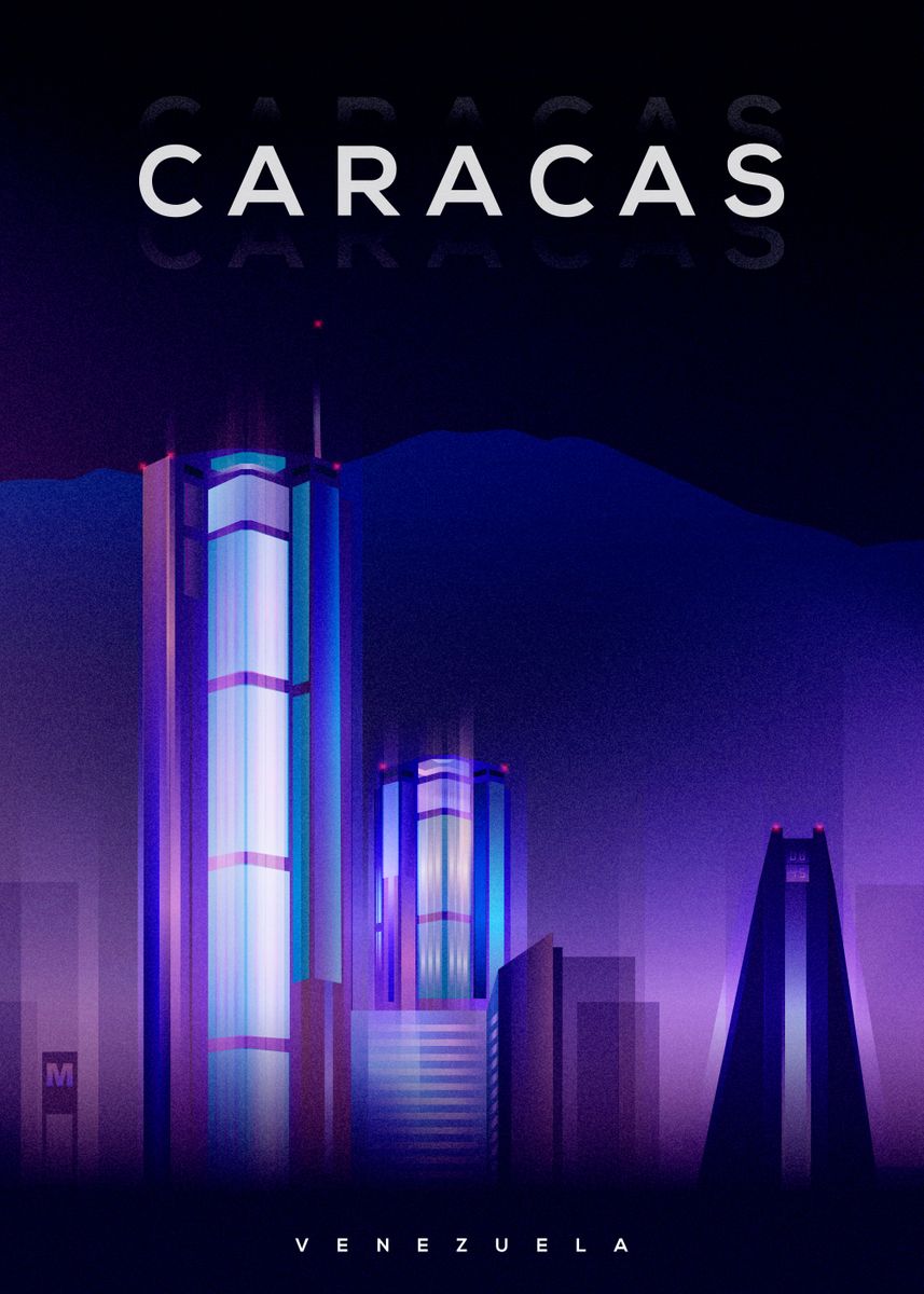 'Caracas 212' Poster, picture, metal print, paint by Gureiishi | Displate