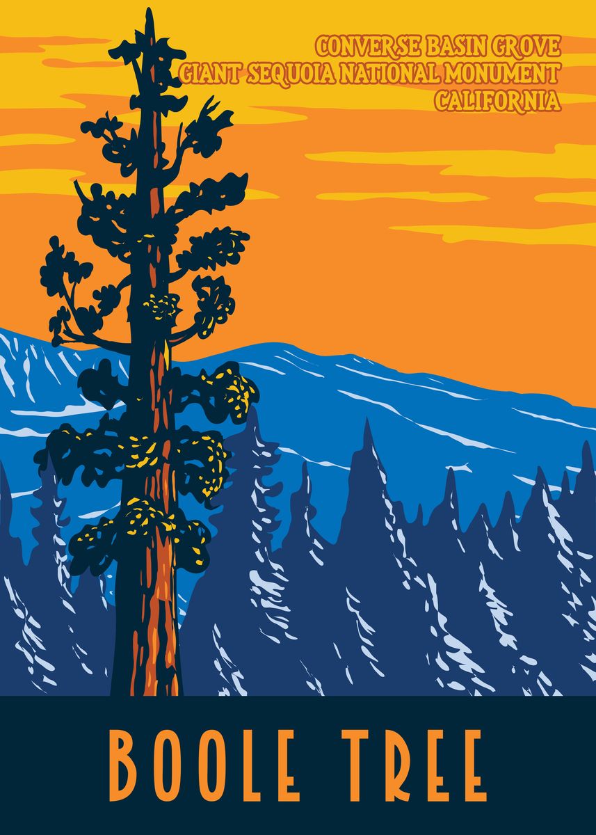 'Boole Tree WPA' Poster, picture, metal print, paint by John Lucke ...