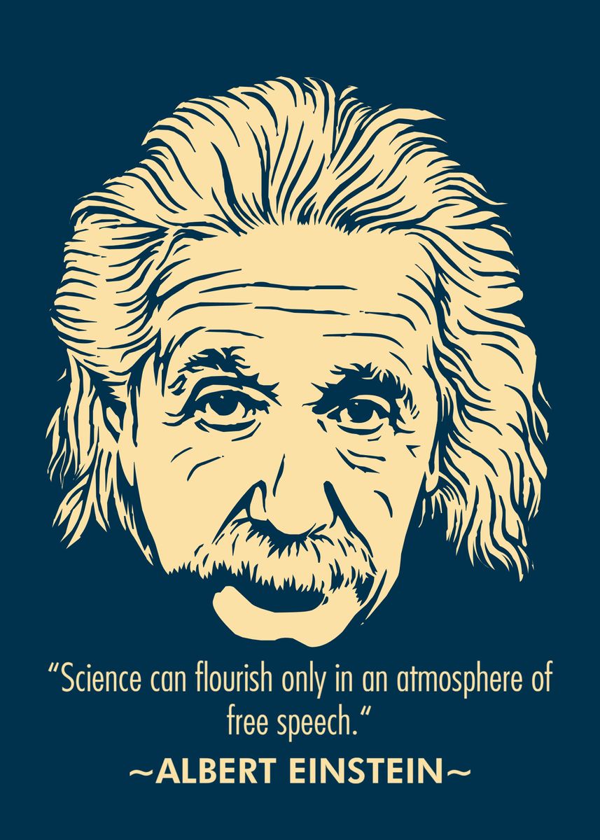 'Albert Einstein' Poster by Miracle Studio | Displate