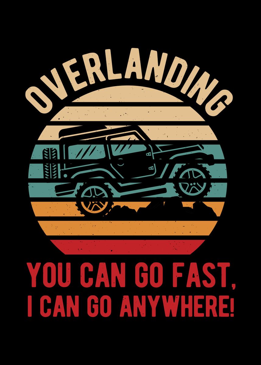 'Funny Overlanding' Poster, picture, metal print, paint by Visualz ...