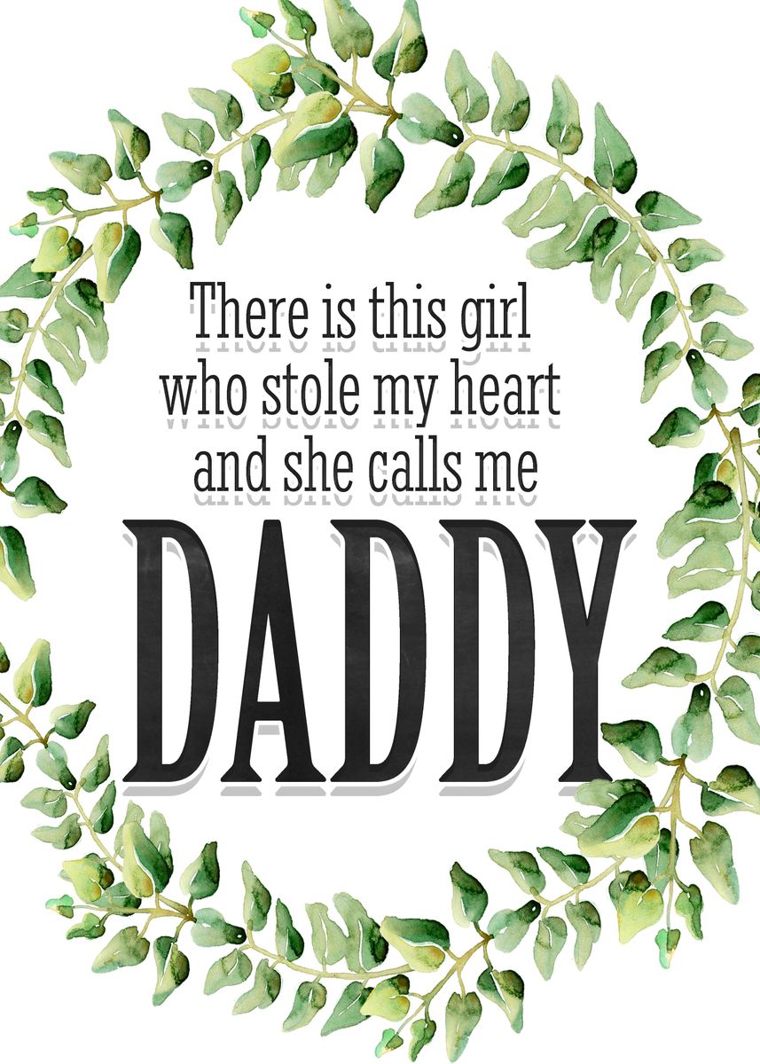 'Daddy' Poster, picture, metal print, paint by Juliana RW | Displate