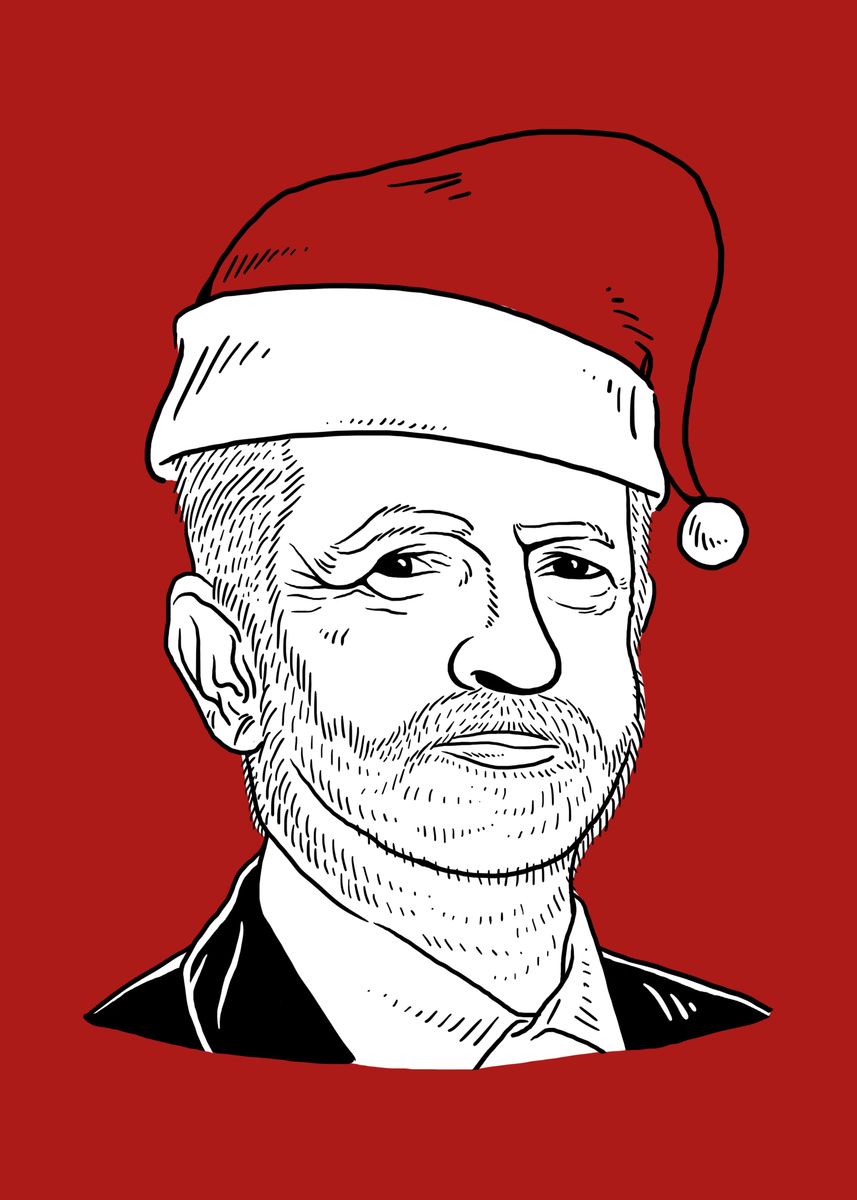 'Corbyn Santa' Poster by Yipptee | Displate