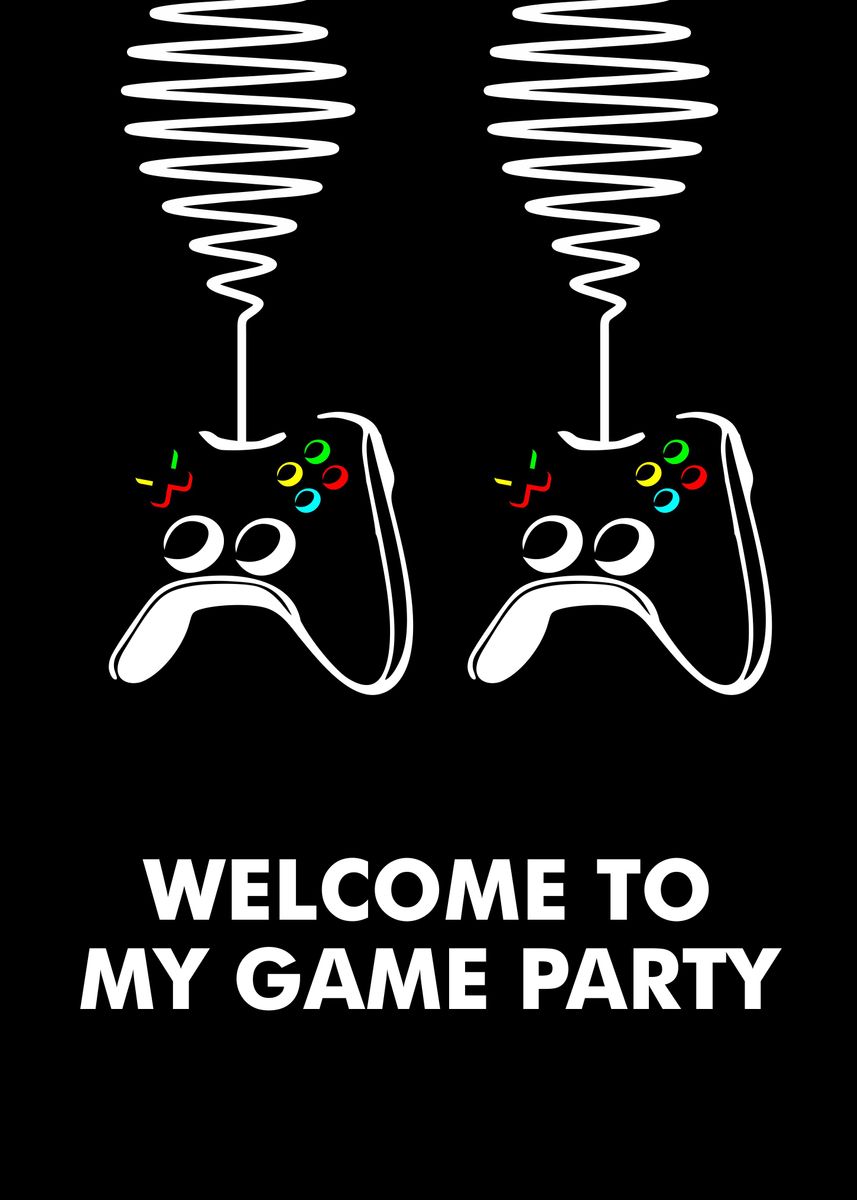 'gamer poster' Poster, picture, metal print, paint by onto seno | Displate