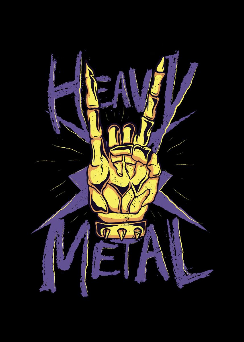 'Heavy Metal' Poster, picture, metal print, paint by AlmightyFashion ...