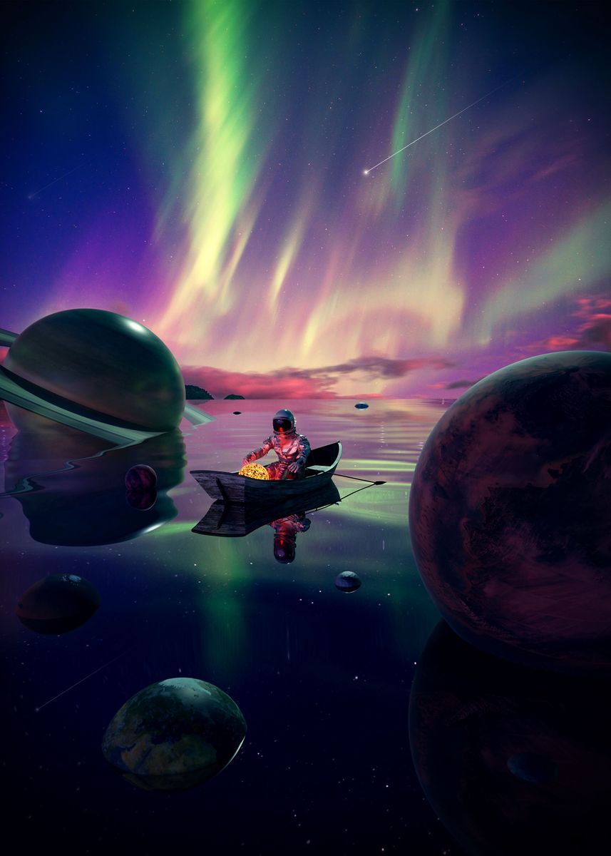 'Star Collector' Poster, picture, metal print, paint by Nicebleed ...