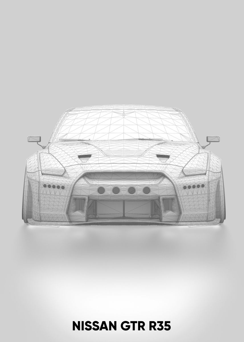 'Nissan gtr r35' Poster by RonnieArts | Displate