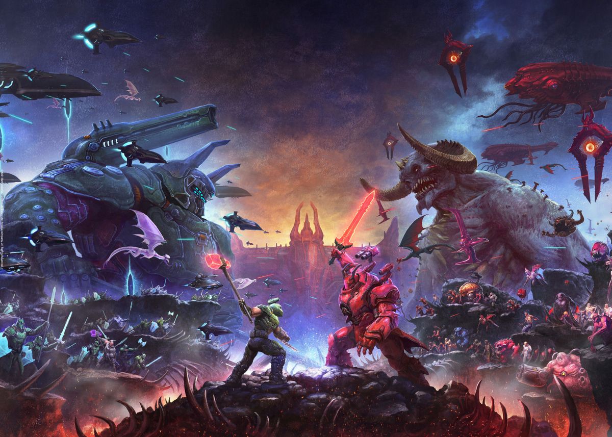 'The Ancient Gods Part Two' Poster by DOOM DOOM | Displate