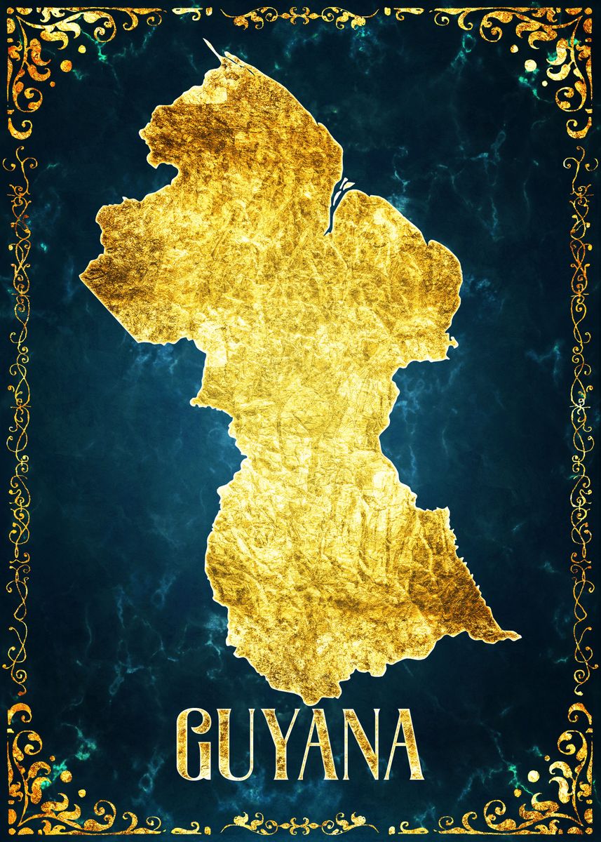 'guyana' Poster by SplashDesign | Displate