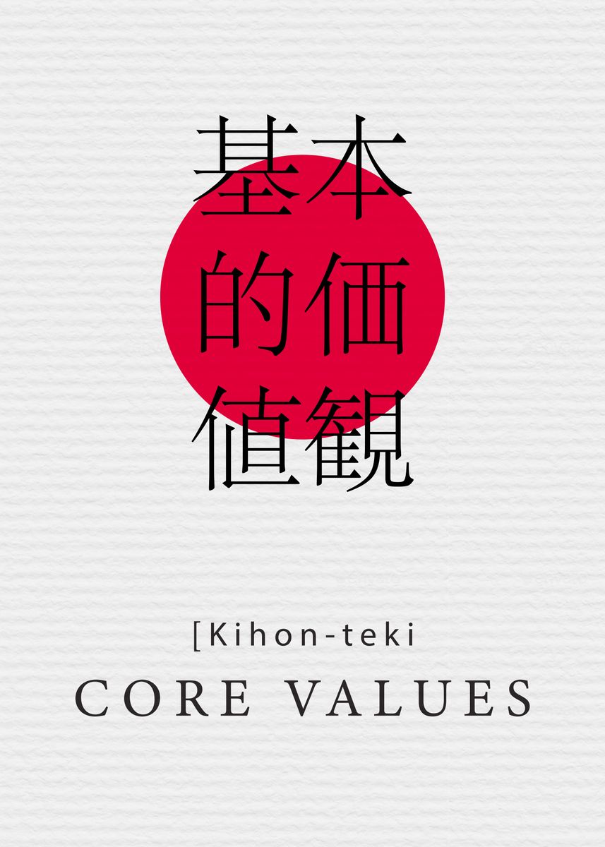 'Core Values Japan Style' Poster by Marek Dubienski | Displate