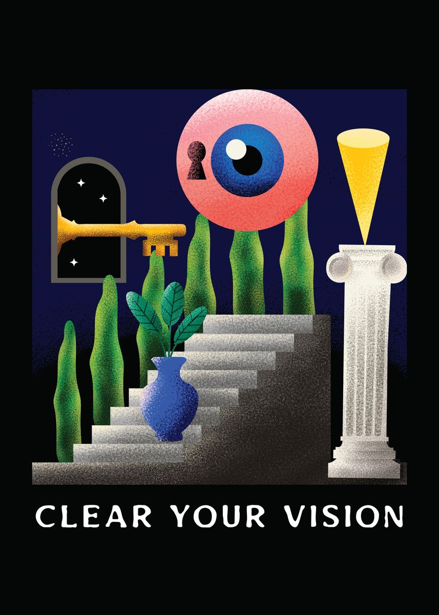 'Clear Your Vision' Poster by Dino | Displate