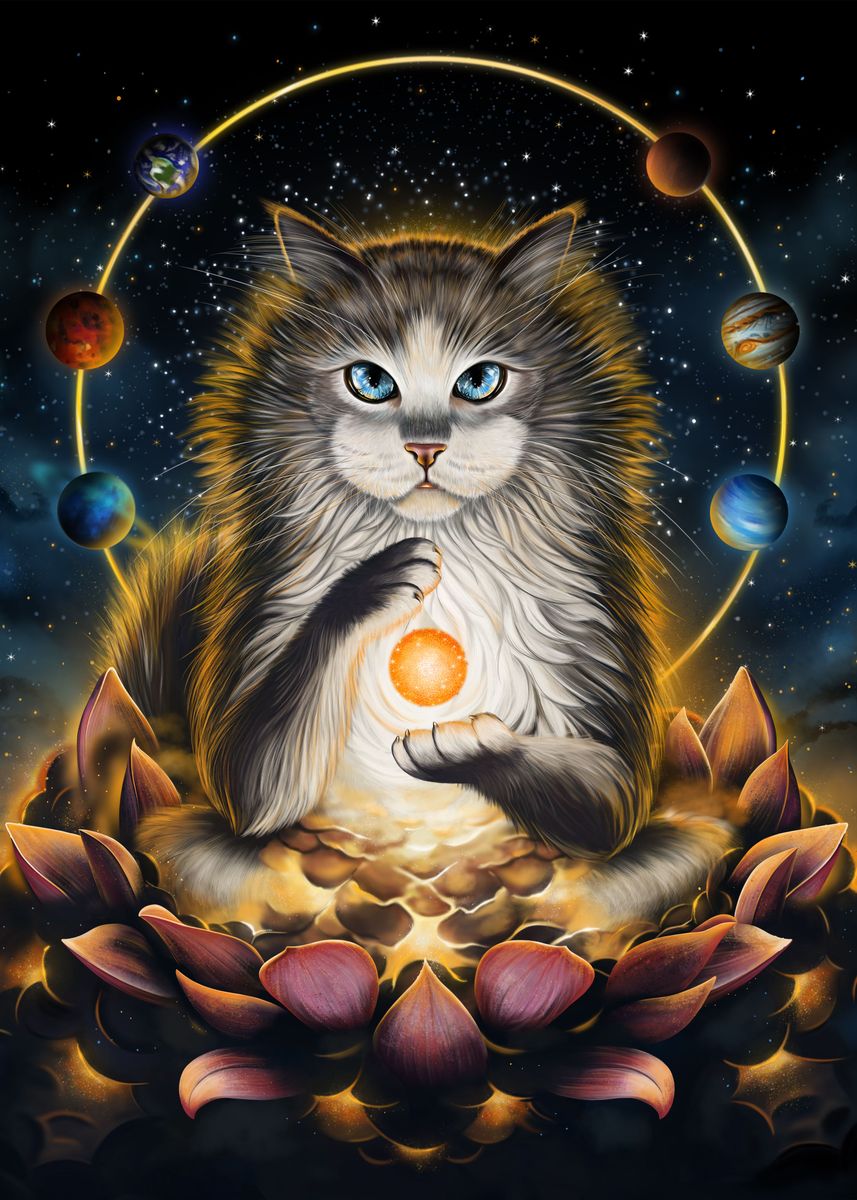 'Enlightenment of Ragdoll' Poster, picture, metal print, paint by Jeff ...