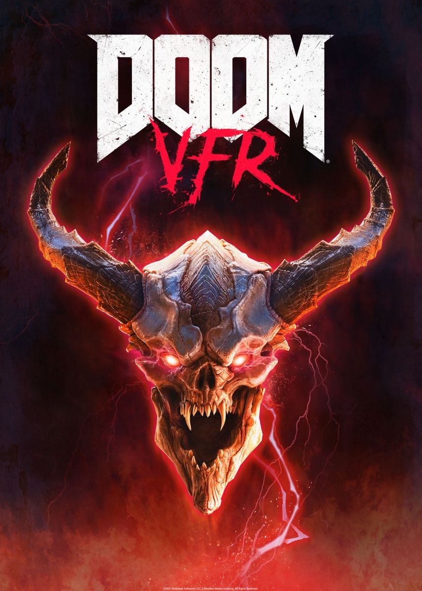 'DOOM VFR Logo' Poster, picture, metal print, paint by DOOM | Displate