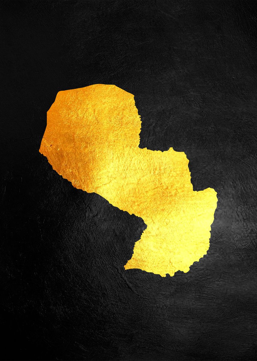 'Paraguay' Poster, picture, metal print, paint by ABConcepts | Displate
