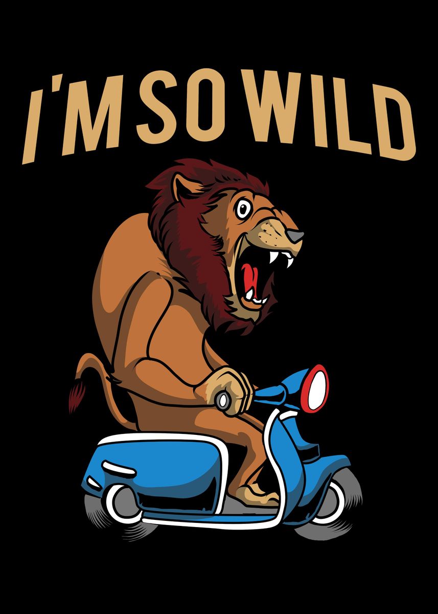 'Scooter Bike Scoot Moped' Poster, picture, metal print, paint by ...