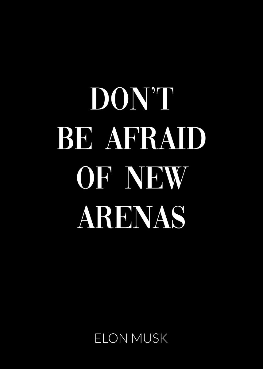 'Elon Musk Quotes' Poster, picture, metal print, paint by dkDesign ...