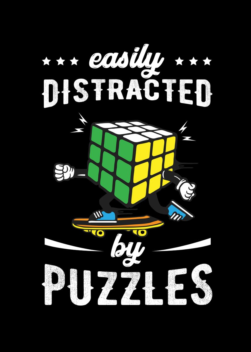 'Easily Distracted By' Poster by Steven Zimmer | Displate