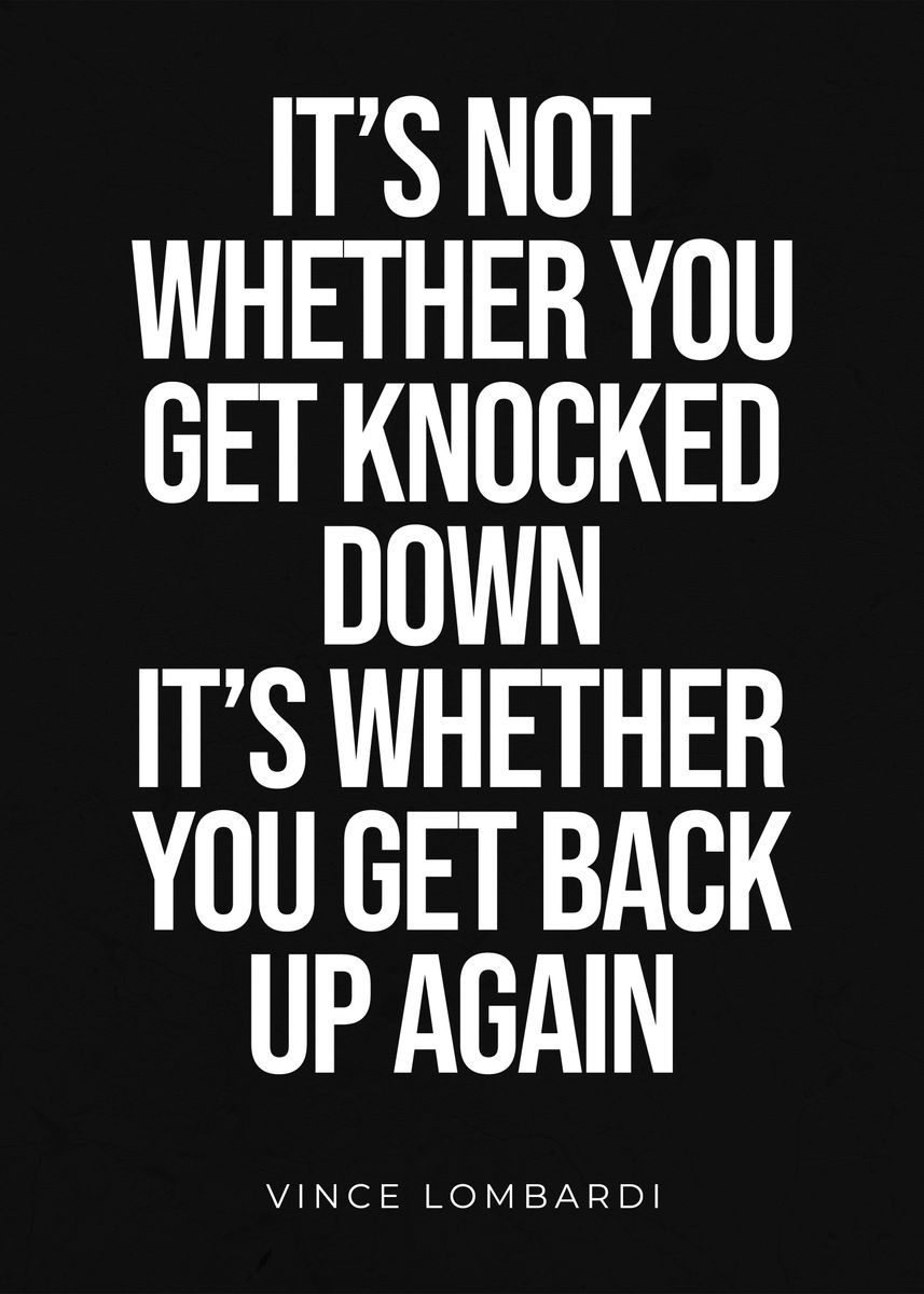'Get Back Up' Poster, picture, metal print, paint by Conceptual ...