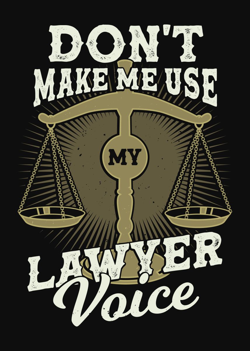 'Lawyer Attorney Design ' Poster, picture, metal print, paint by Marcel ...