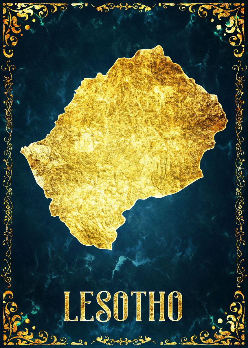 'Lesotho' Poster by SplashDesign | Displate