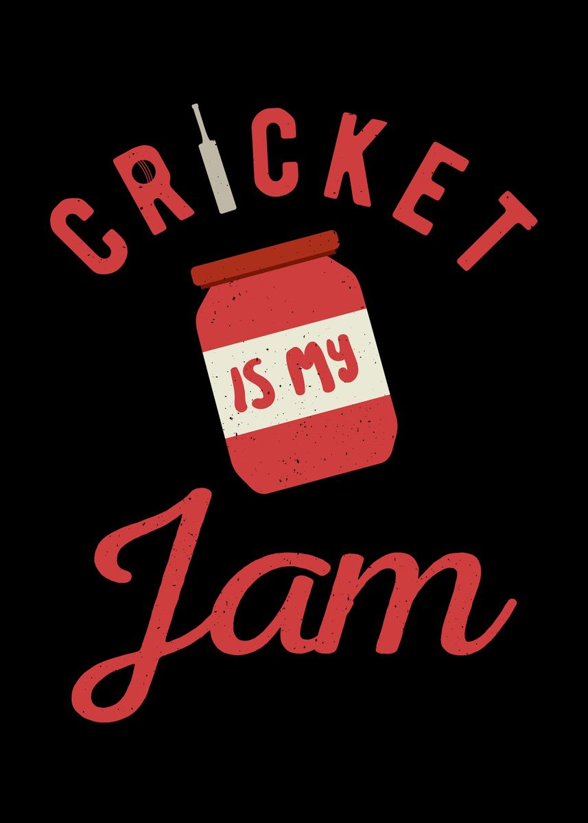 'Funny Cricket' Poster, picture, metal print, paint by Visualz | Displate